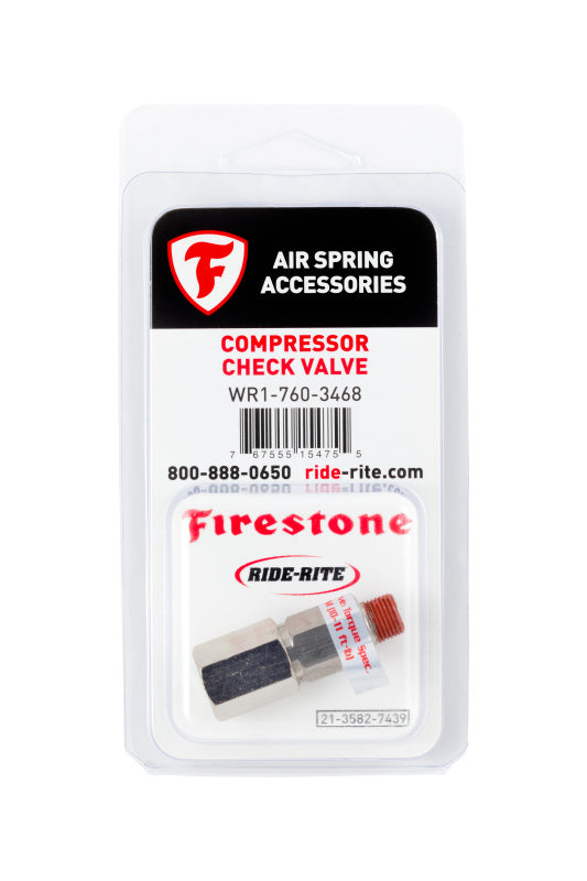 Firestone Air-Rite Air Command Compressor Check Valve 1/8NPT - 1 Pack ...