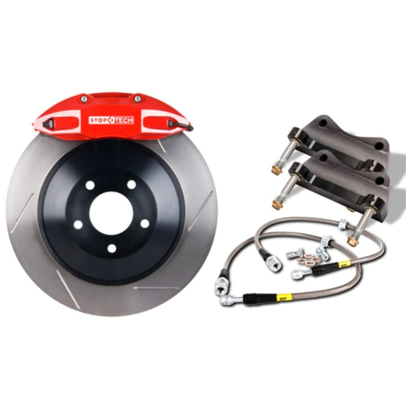 StopTech 09-15 Dodge Challenger R/T 350 Rear 1PC Touring BBK w/Blue ST ...