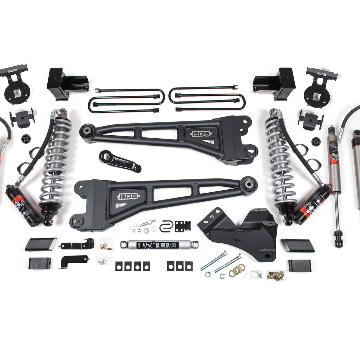 4 Inch Lift Kit w/ Radius Arm | FOX 2.5 Performance Elite Coil-Over Co ...