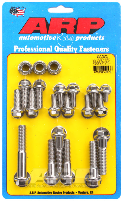 ARP Muncie 4-spd 63-68 SS hex trans case bolt kit – FASS Motorsports