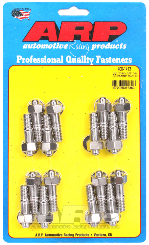 ARP BB Chevy 3/8 Hex SS Header Stud Kit – FASS Motorsports