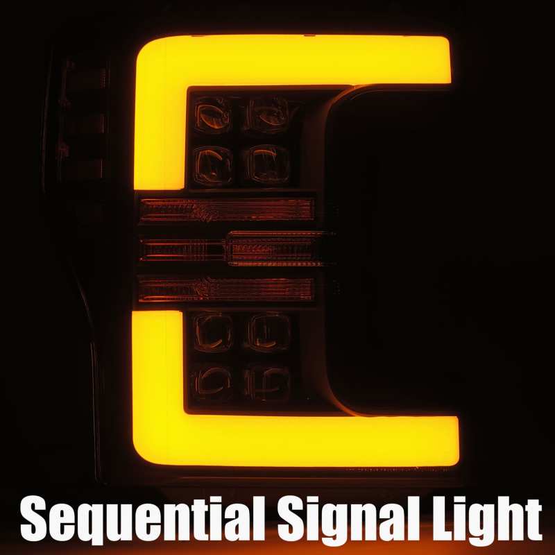 AlphaRex 17-19 Ford F-250 SD NOVA LED Proj Headlights Plank Style Matt – FASS Motorsports